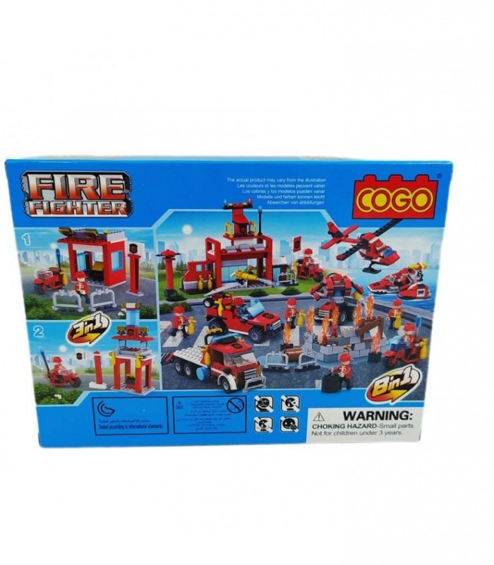 CX LEGO COGO BOMBERO 86PCS PEQ FIRE 3018-8 570806