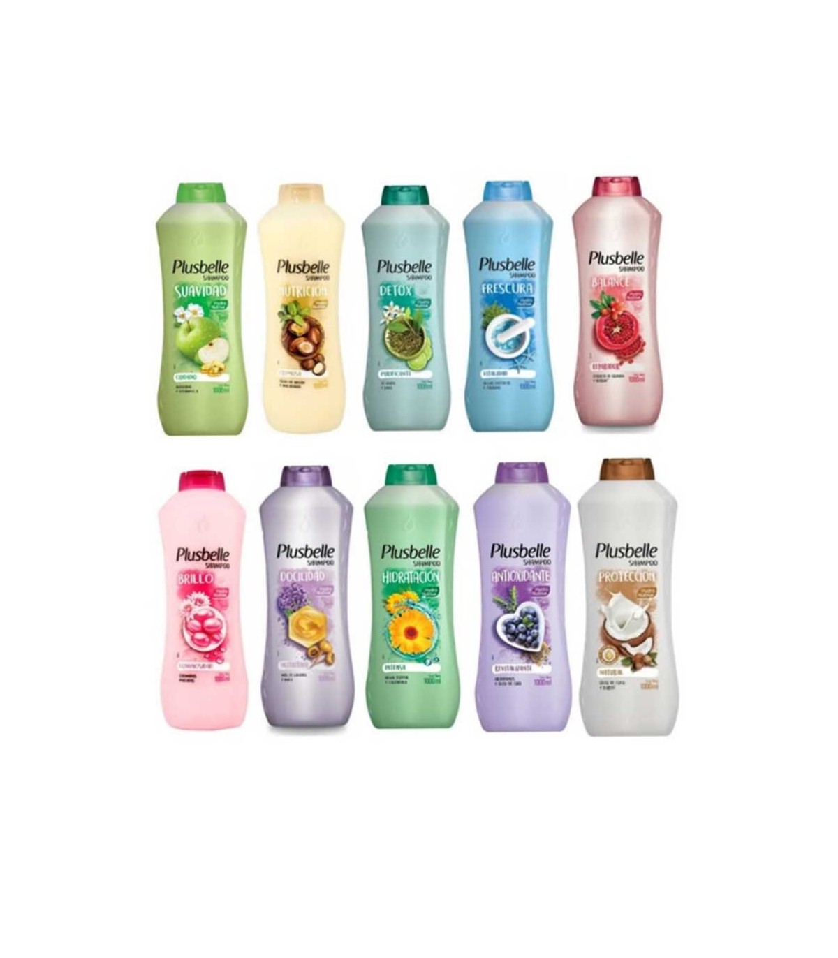SHAMPOO PLUSBELLE 1000ML VARIADOS 505561